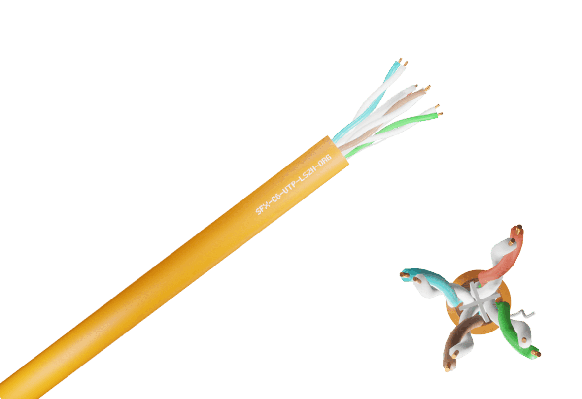 Cat6 UTP LSZH Orange 305m