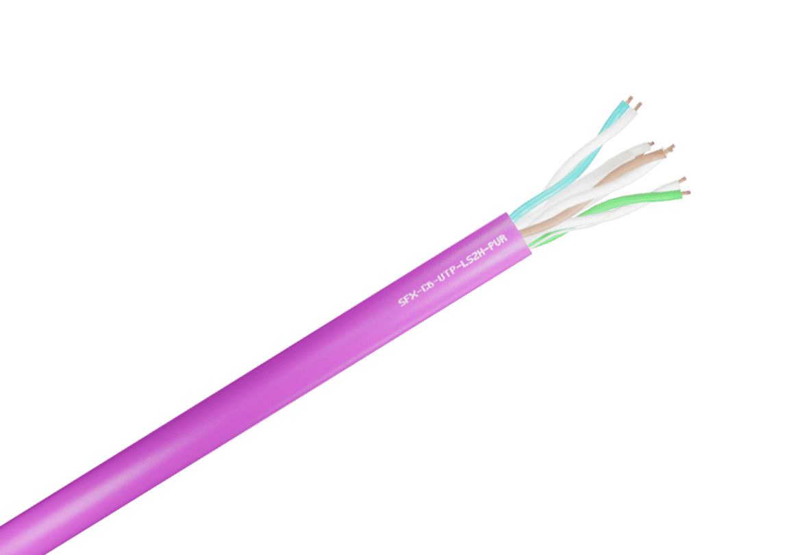 Cat 6 UTP LSZH Eca Purple Solid Network Cable 305m
