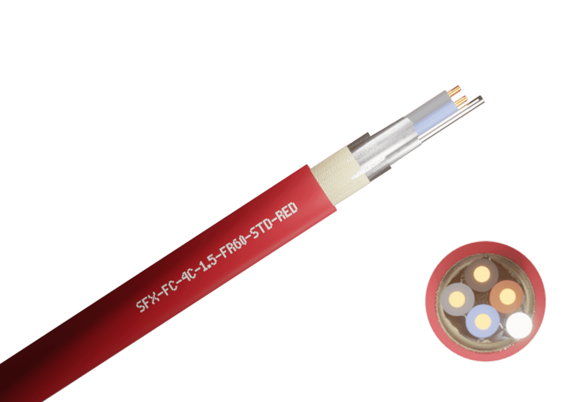 SFX FLAME-FLEX 60 LPCB Approved 4 Core 1.5mm Fire Alarm Cable 100m
