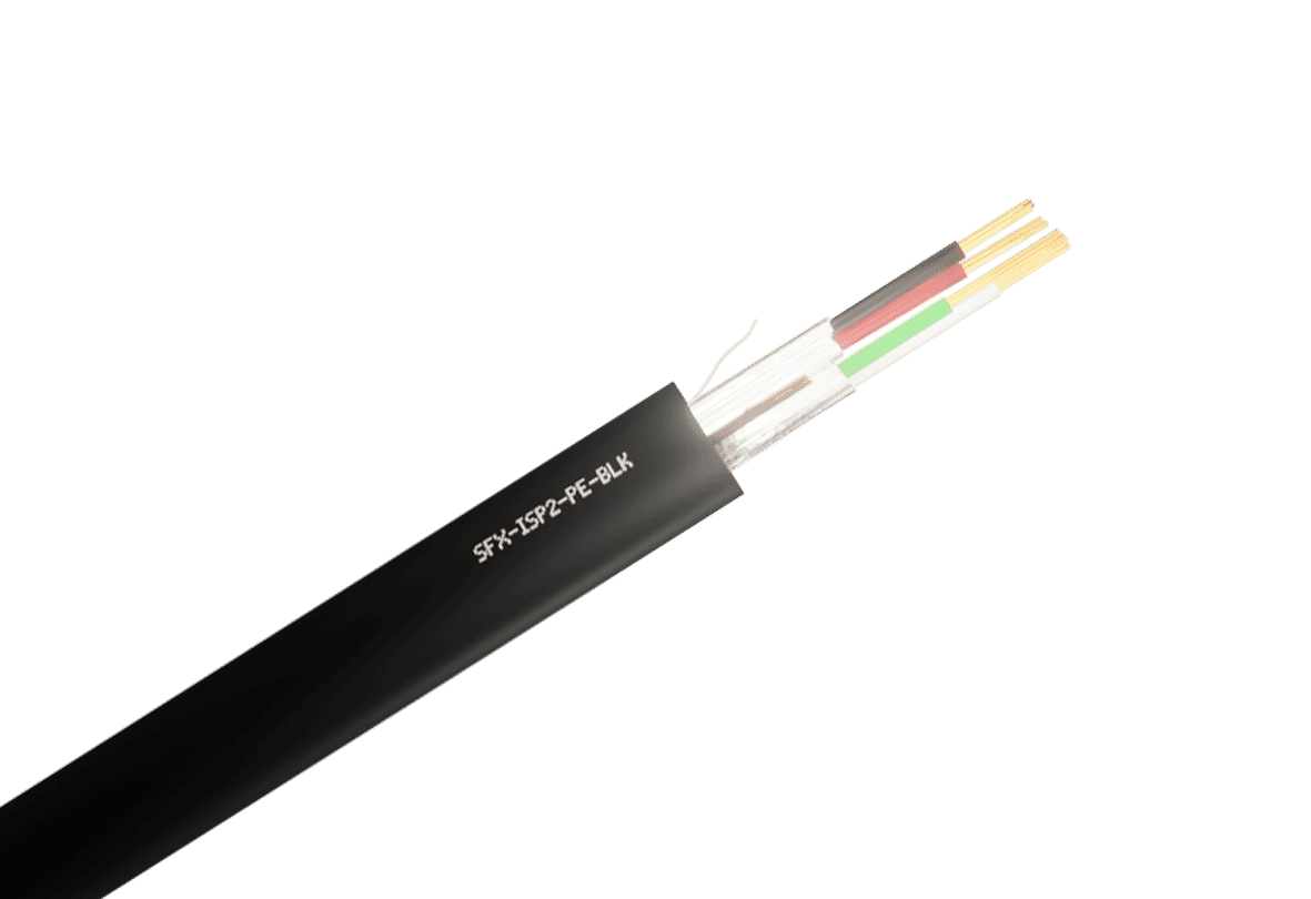 Screened 4 Core Belden Equivalent (8723) Duct Grade PE Black 100m