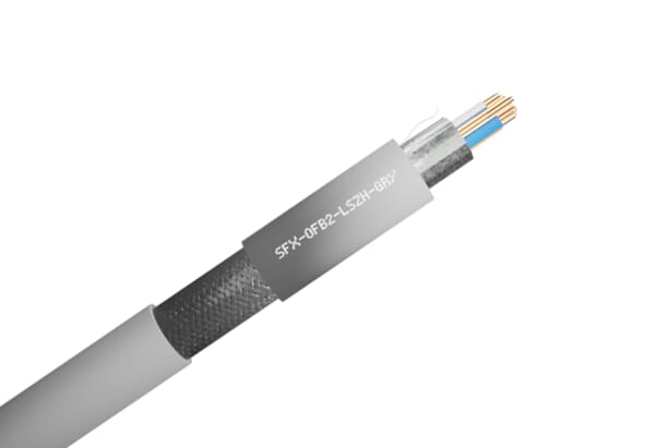 Screened 4 Core Belden Equivalent (9842) LSZH Grey 100m