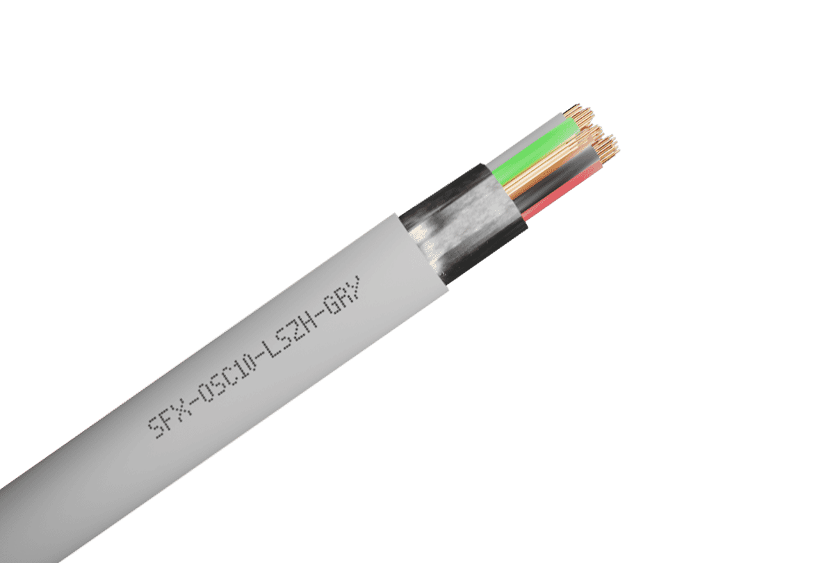 Screened 10 Core Belden Equivalent (9540) LSZH Grey 100m