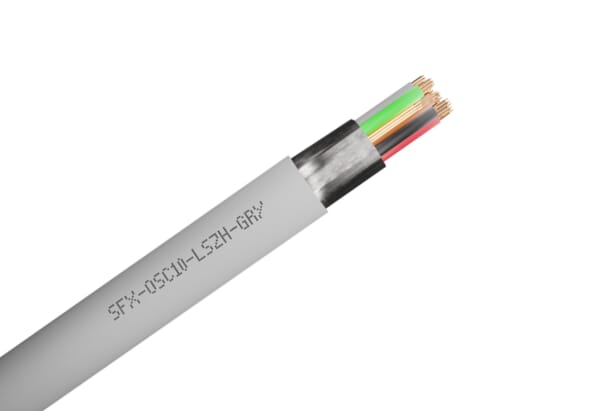 Screened 10 Core Belden Equivalent (9540) LSZH Grey 100m