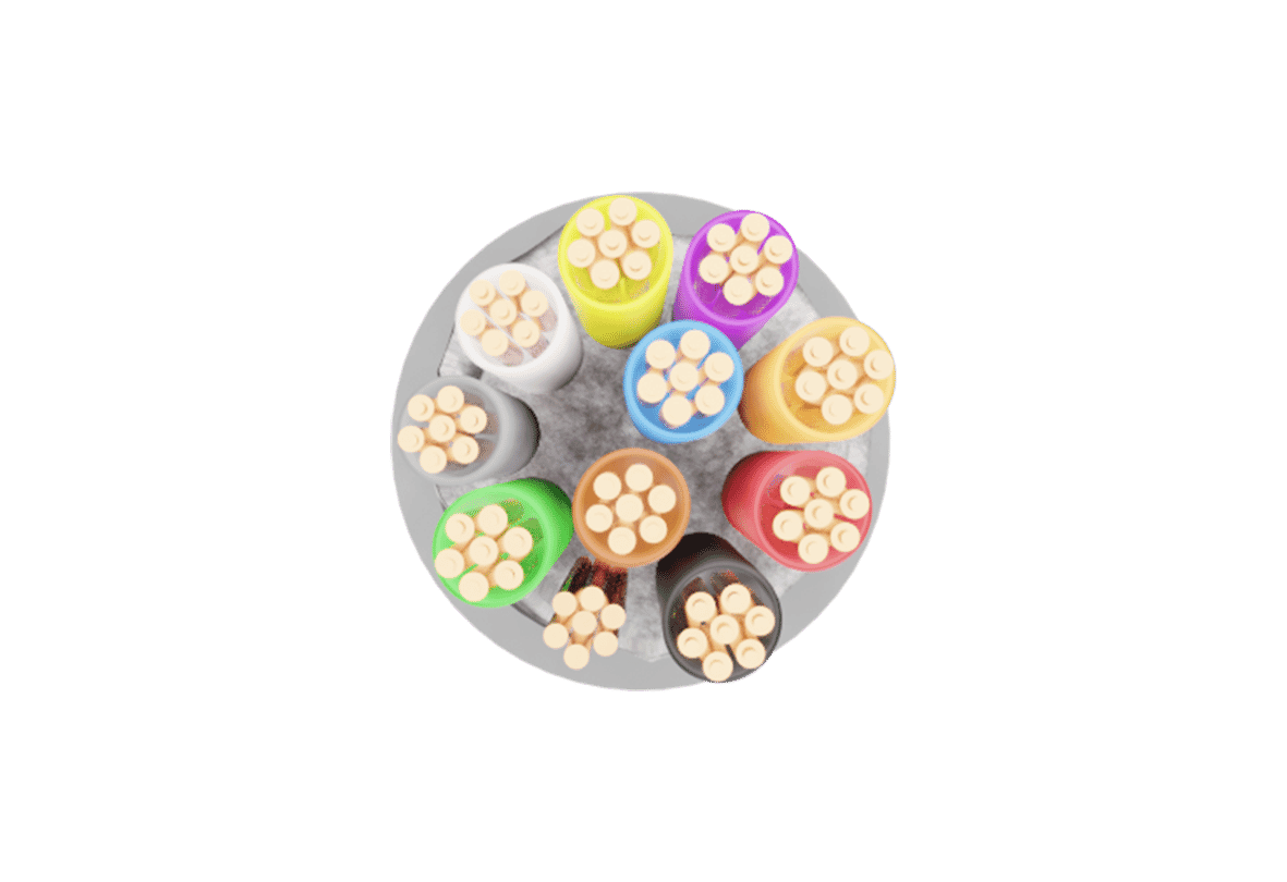 Screened 10 Core Belden Equivalent (9540) LSZH Grey 100m