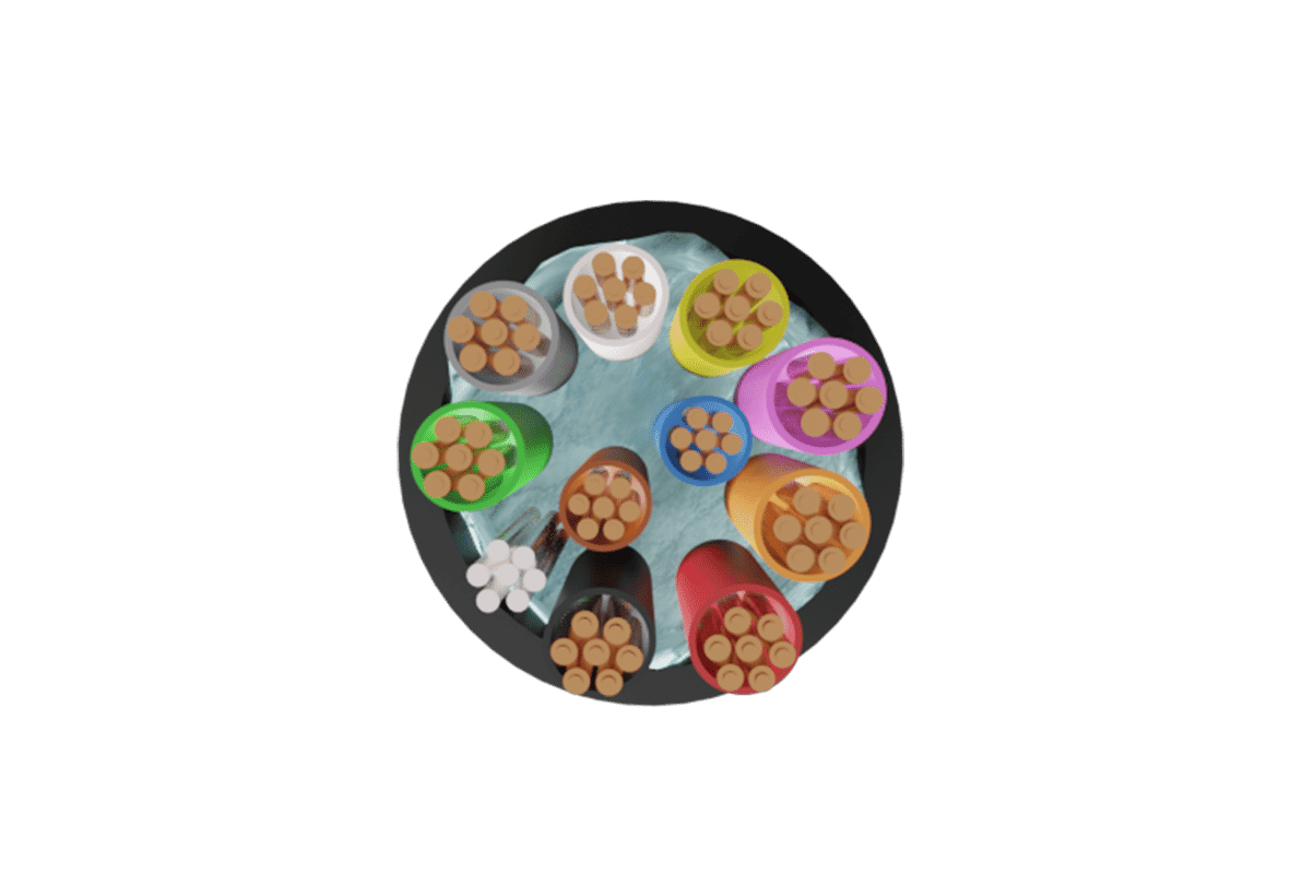 Screened 10 Core Belden Equivalent (9540) PE External Black 200m