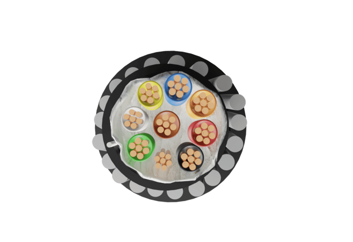 Screened 8 Core Belden Equivalent (9538) SWA Armoured (50m)
