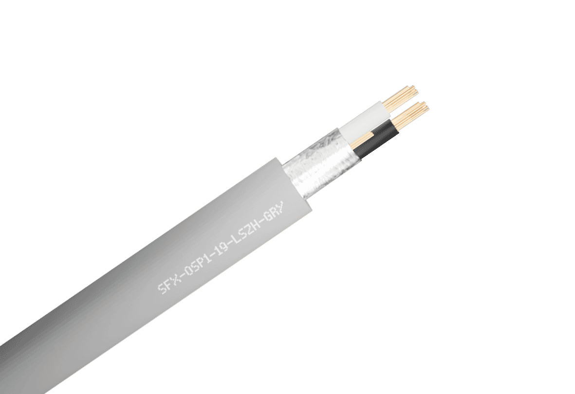 Screened 2 Core Belden Equivalent (8719) LSZH 100m