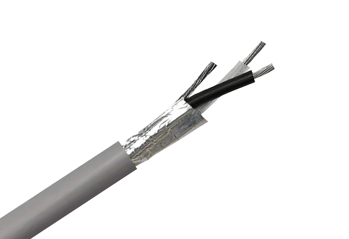 Screened 2 Core Belden OSP1-62 Equivalent (8762) LSZH Grey 100m ...