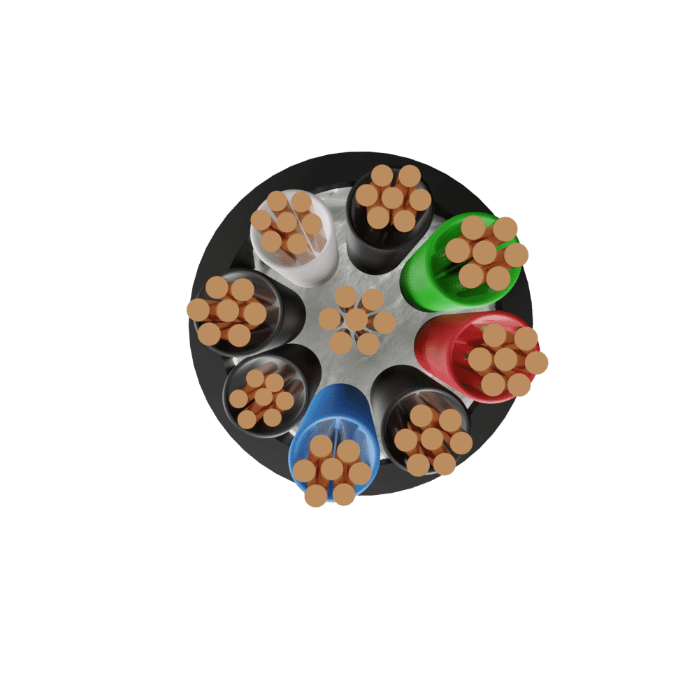 Screened 8 Core Belden Equivalent (9504) PE External 100m