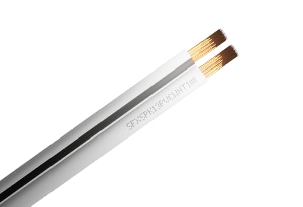 Value 2 Core Speaker Cable White PVC 100m