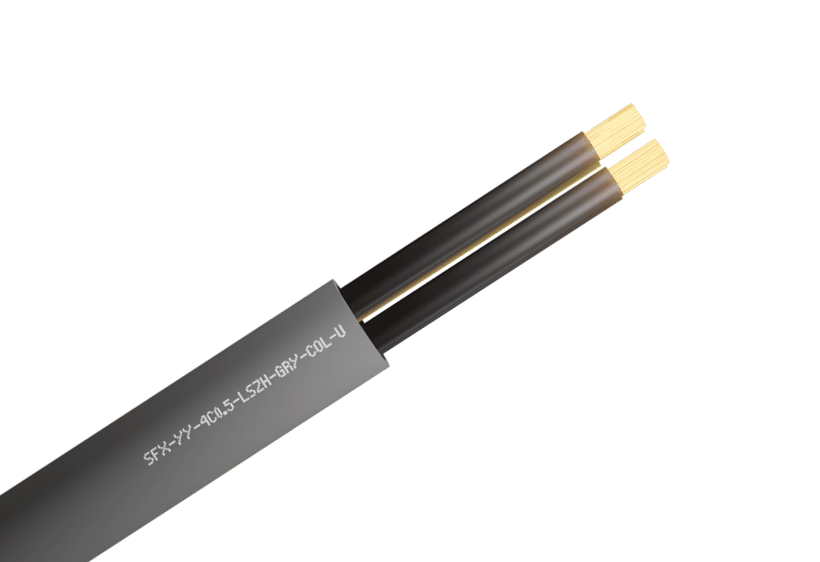 YY Electrical Control Flex 4 Core 0.5mm Grey LSZH 100m