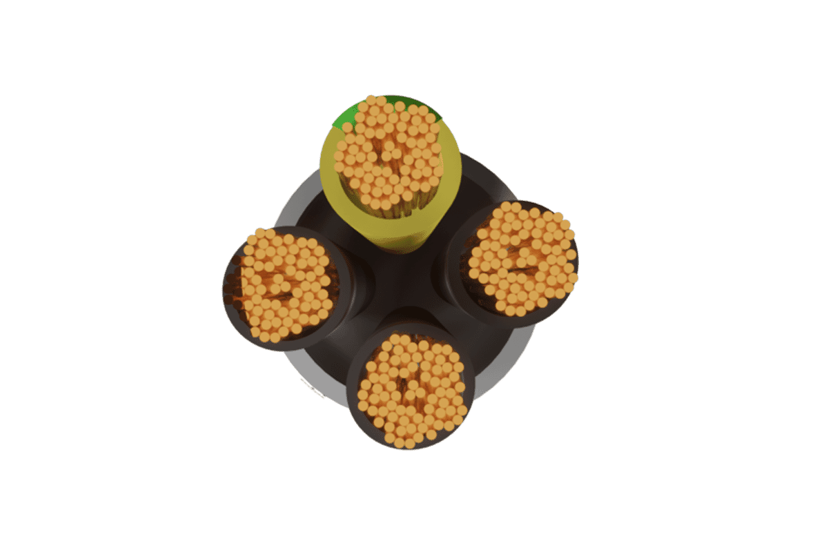 YY Electrical Control Flex 4 Core 0.5mm Grey LSZH 100m