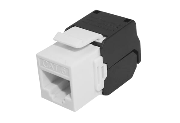 Cat 6 Tool-Less Keystone Module IDC White