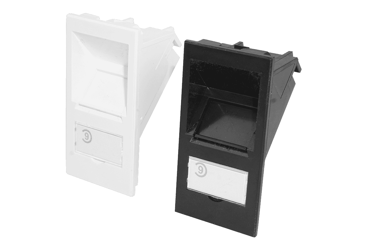 Keystone Angled Module Insert Fascia 25x50mm | Connectec.uk