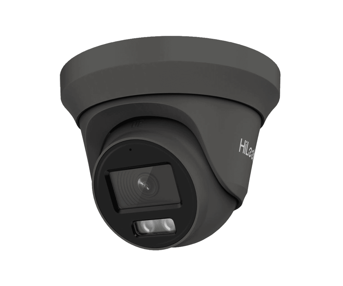 Hilook Thc T259 Ms Grey 5mp 3k Tvi Colorvu Turret Camera With Built In