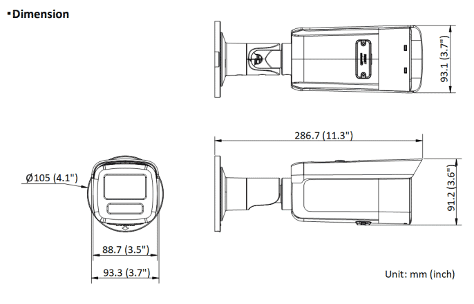 Hikvision DS-2CD2T87G2H-LI 8MP 4K Hybrid ColorVu and IR Acusense Bullet